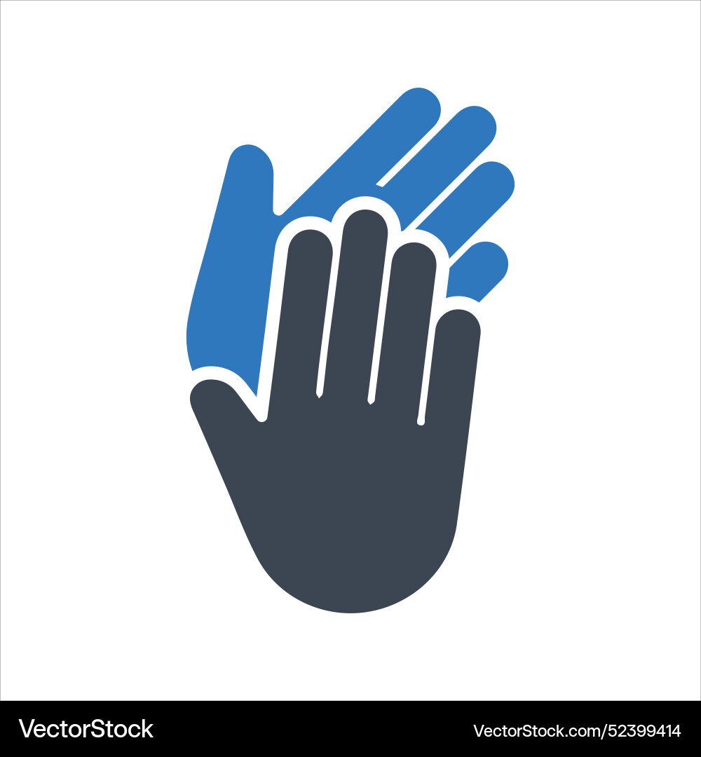 Applause icon hands clapping Royalty Free Vector Image