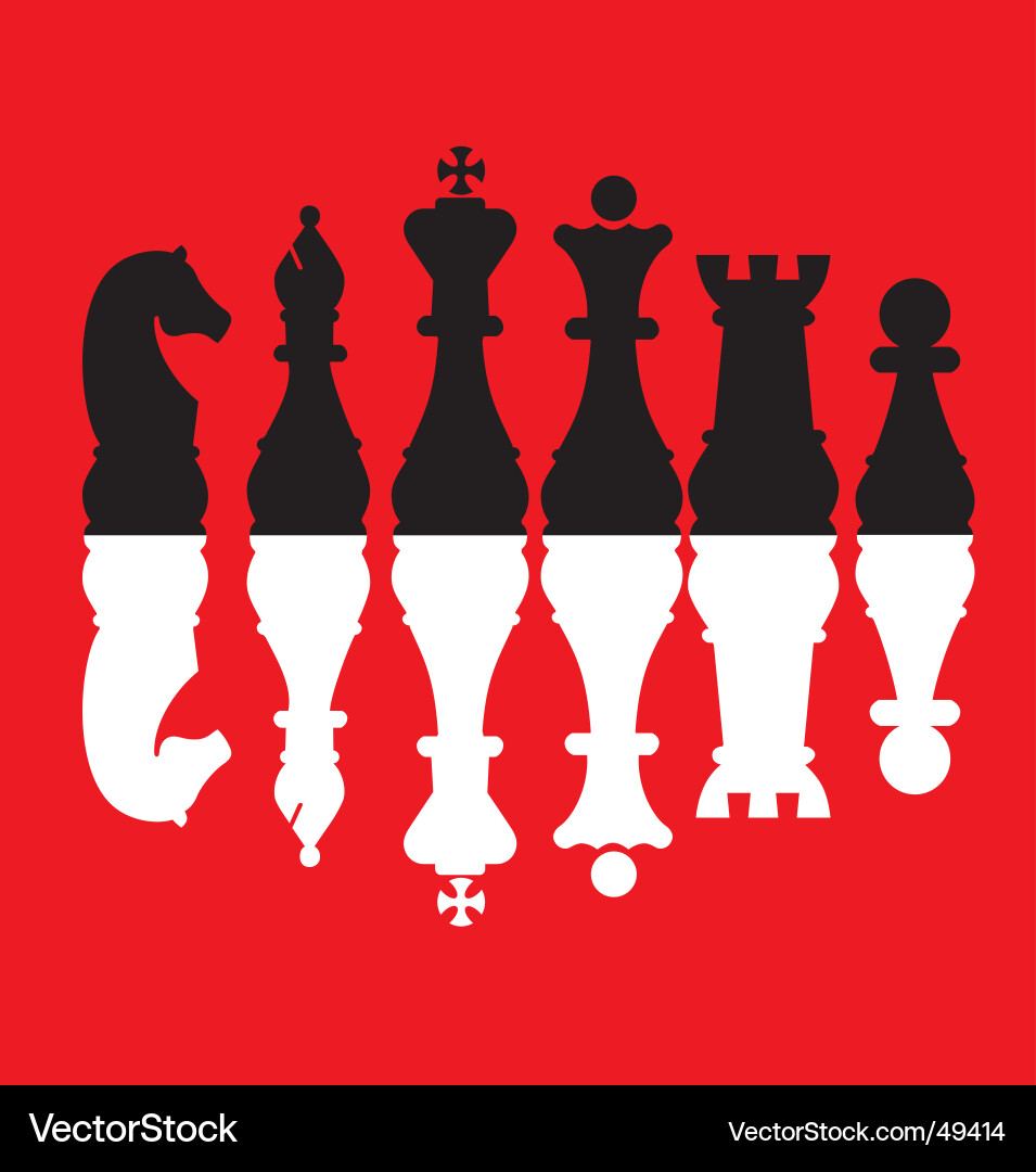 Chess pieces set Royalty Free Vector Image - VectorStock