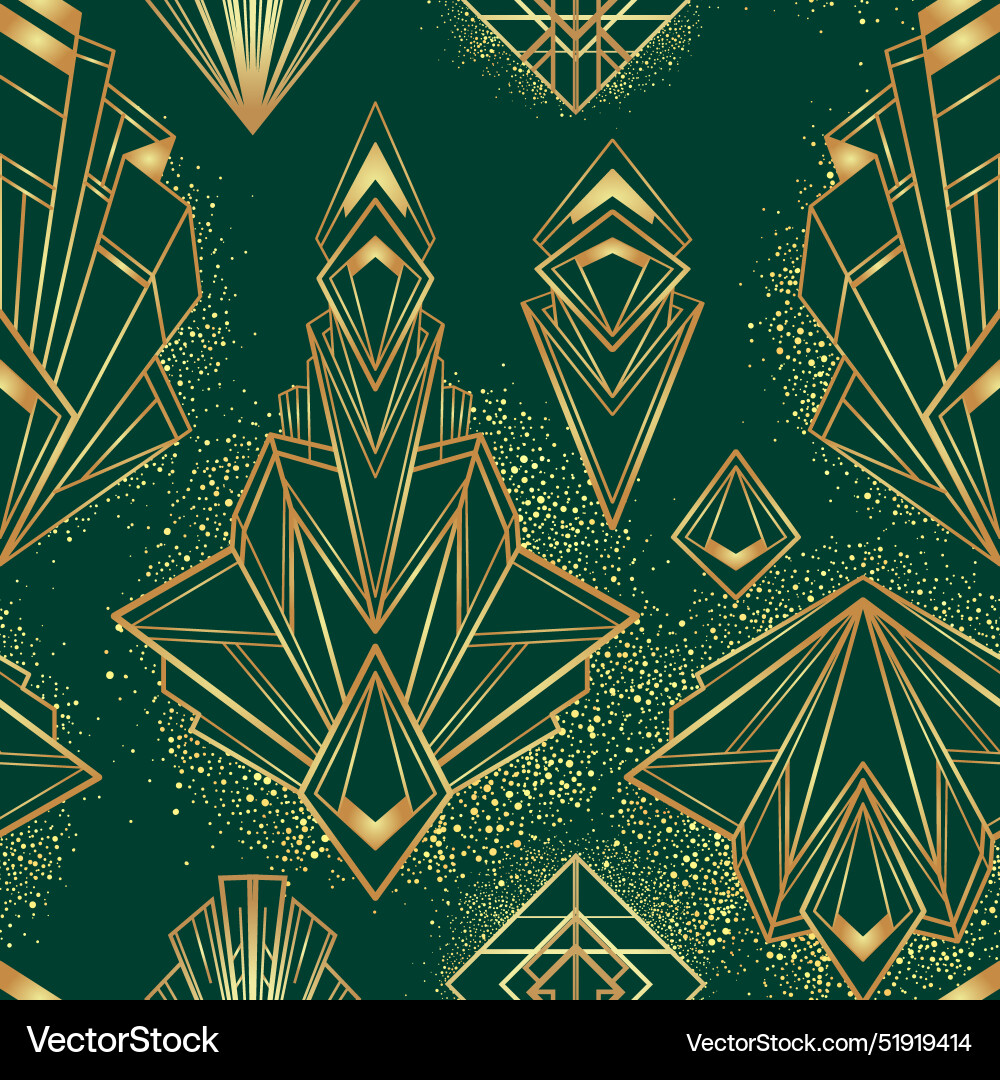 Modern geometric tiles pattern in art deco Vector Image