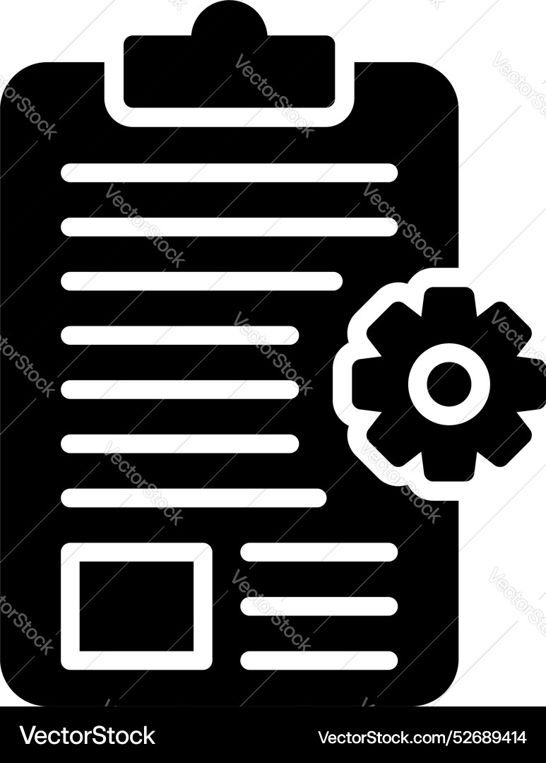 Project management icon Royalty Free Vector Image