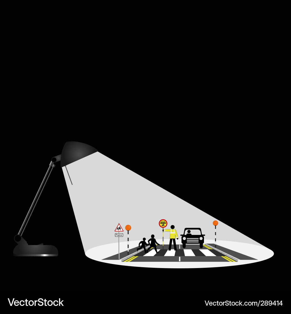 Road safety icon Royalty Free Vector Image - VectorStock