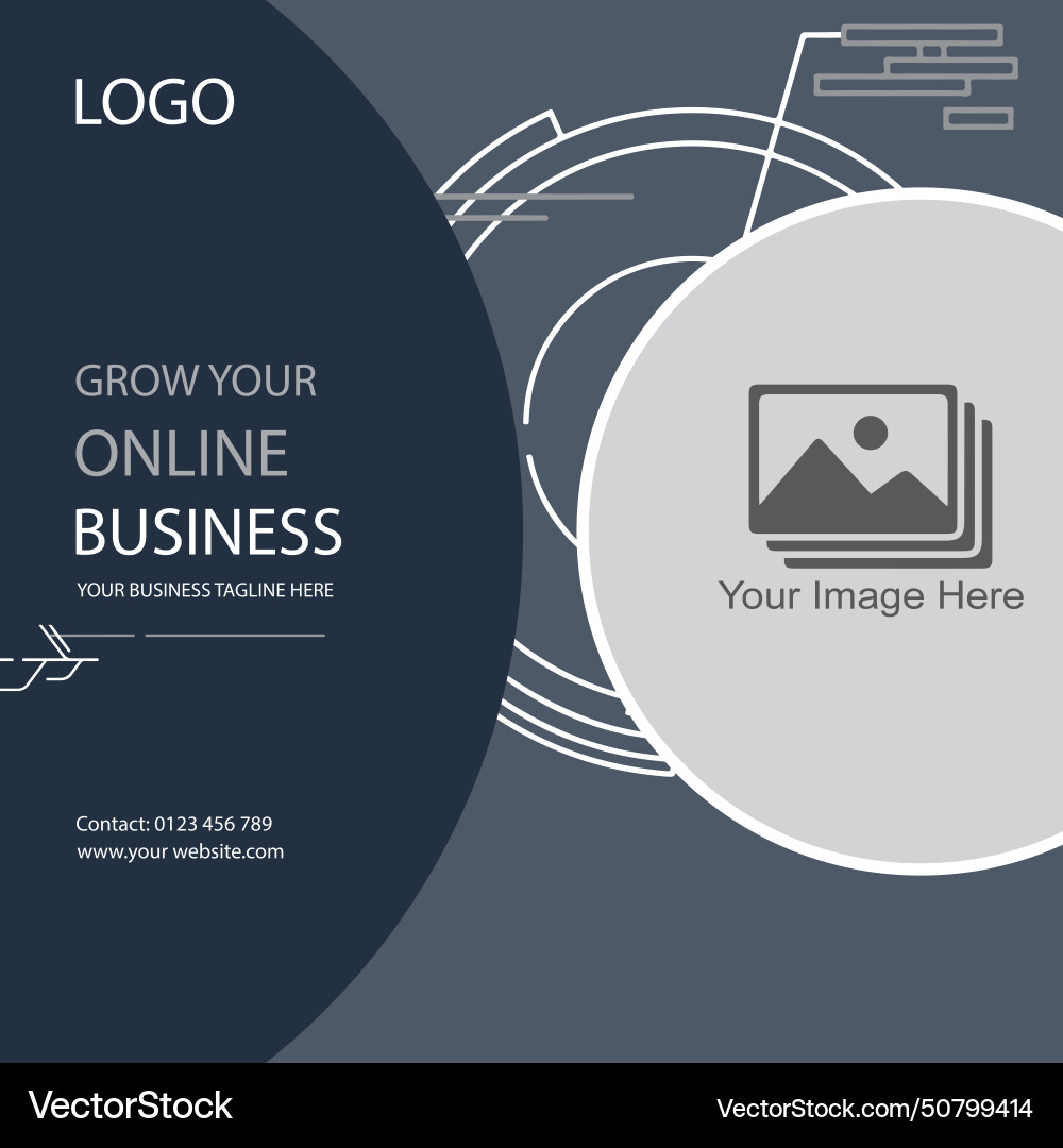 Social media ad post Royalty Free Vector Image