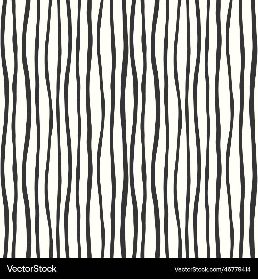 Striped wave pattern background seamless Vector Image