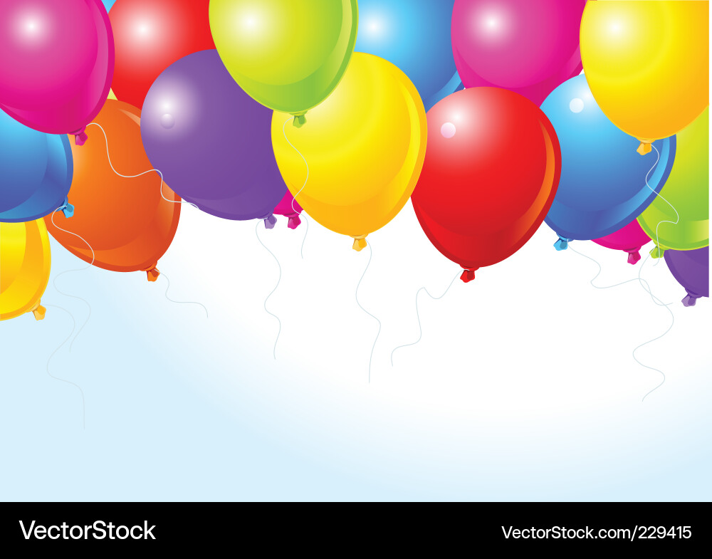 Balloons flying Royalty Free Vector Image - VectorStock