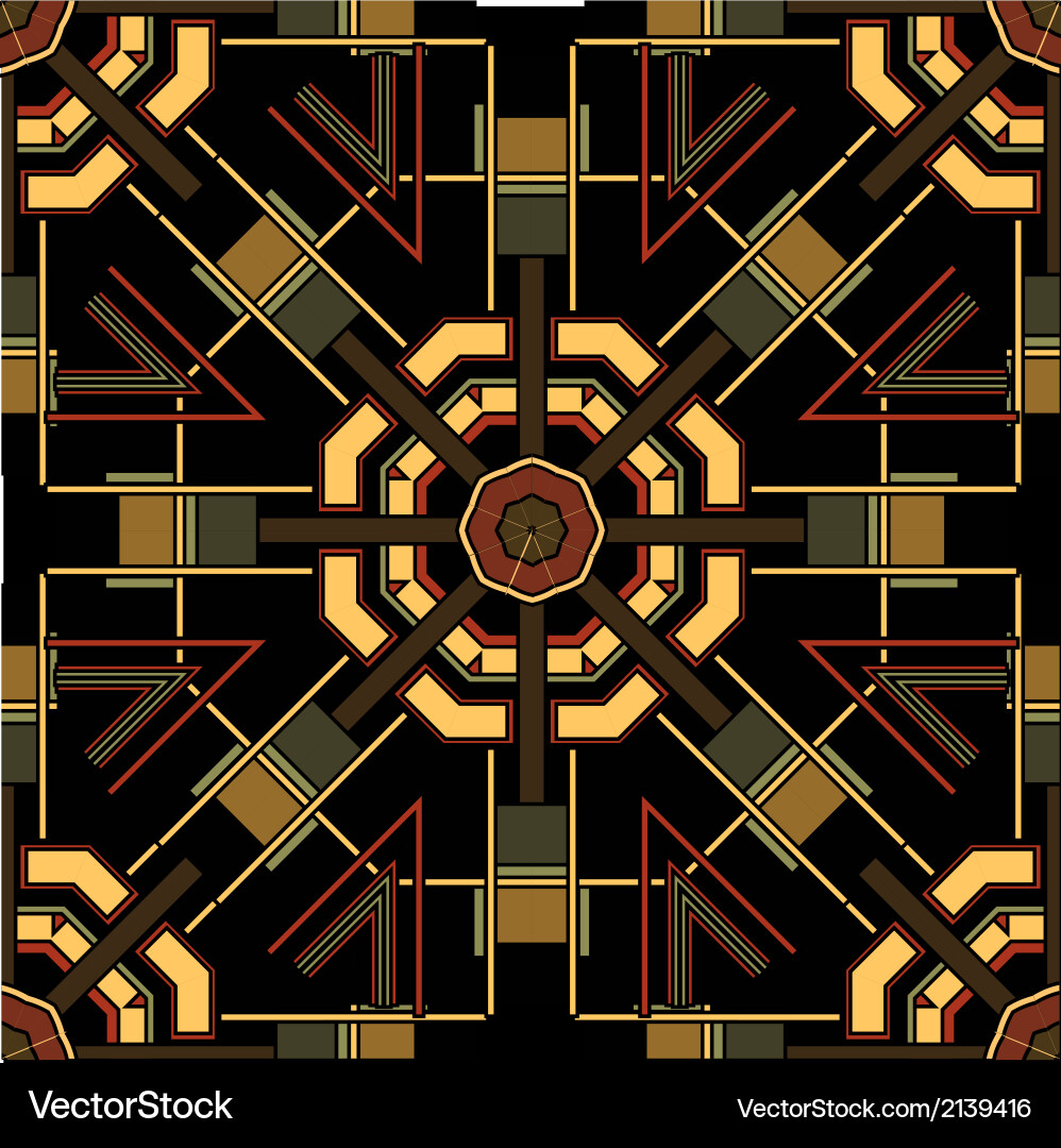 Art deco seamless pattern Royalty Free Vector Image