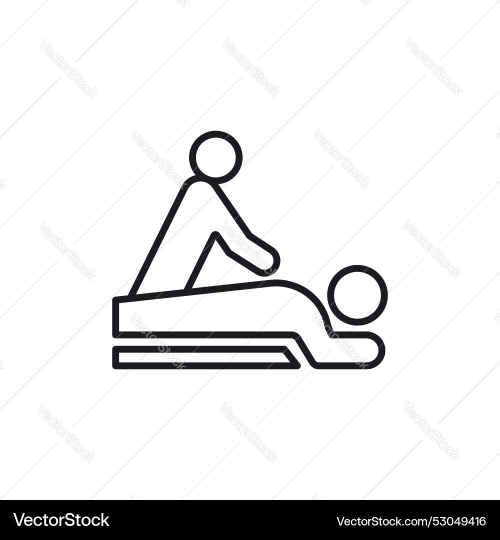 Massage icon isolated on white background Vector Image