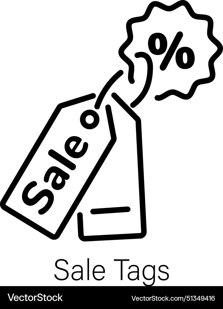 Sale tags Royalty Free Vector Image - VectorStock
