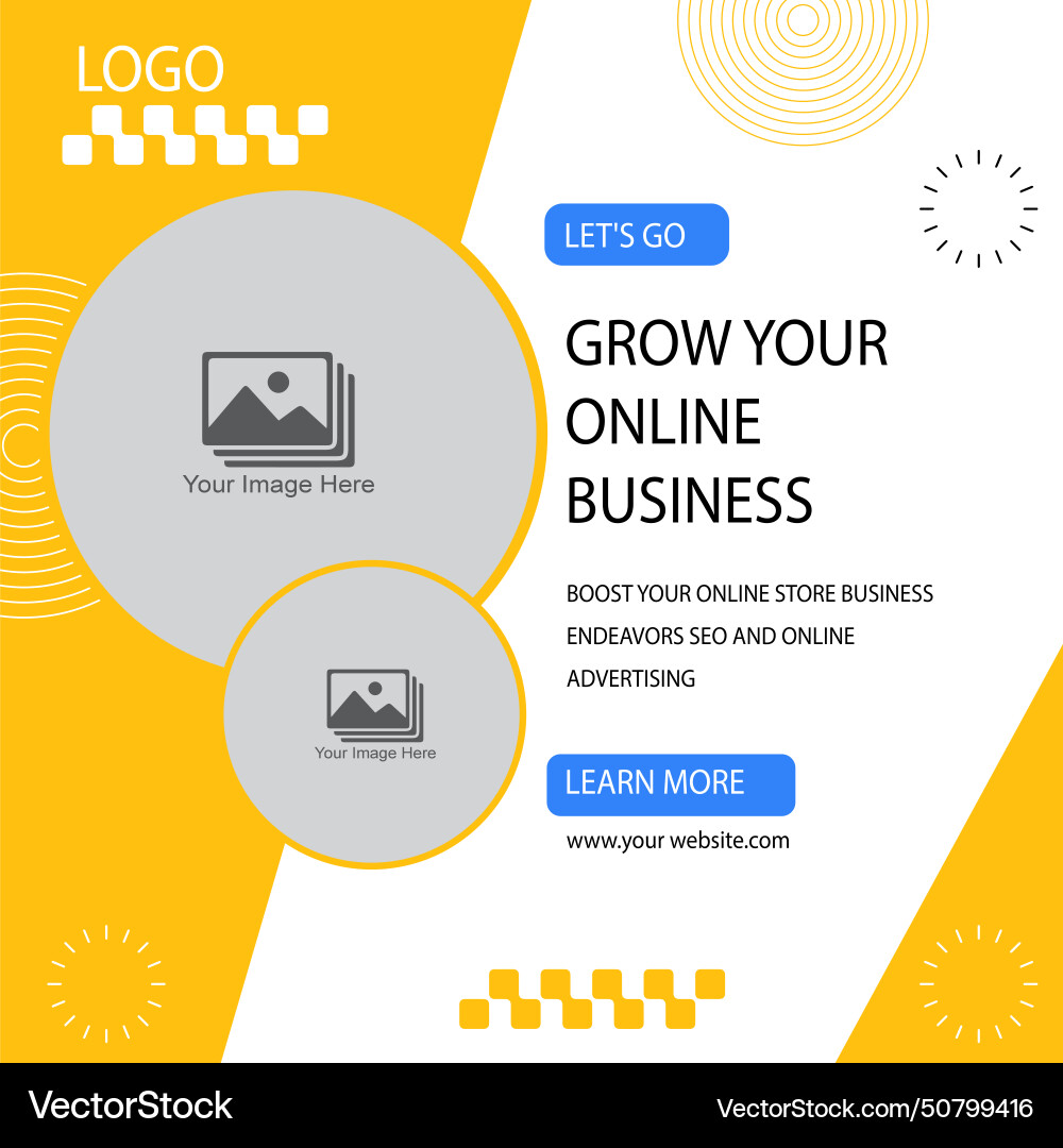 Social media ad post Royalty Free Vector Image