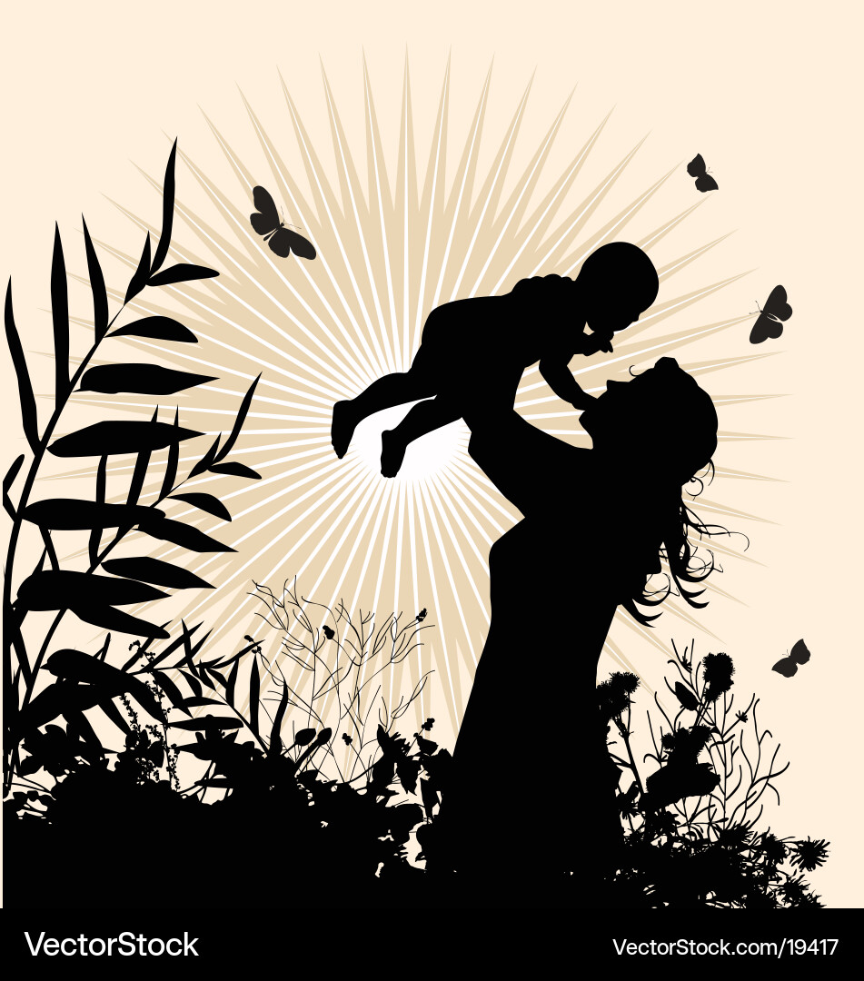 Happy family Royalty Free Vector Image - VectorStock