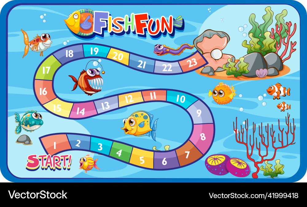 Game design with underwater background Royalty Free Vector