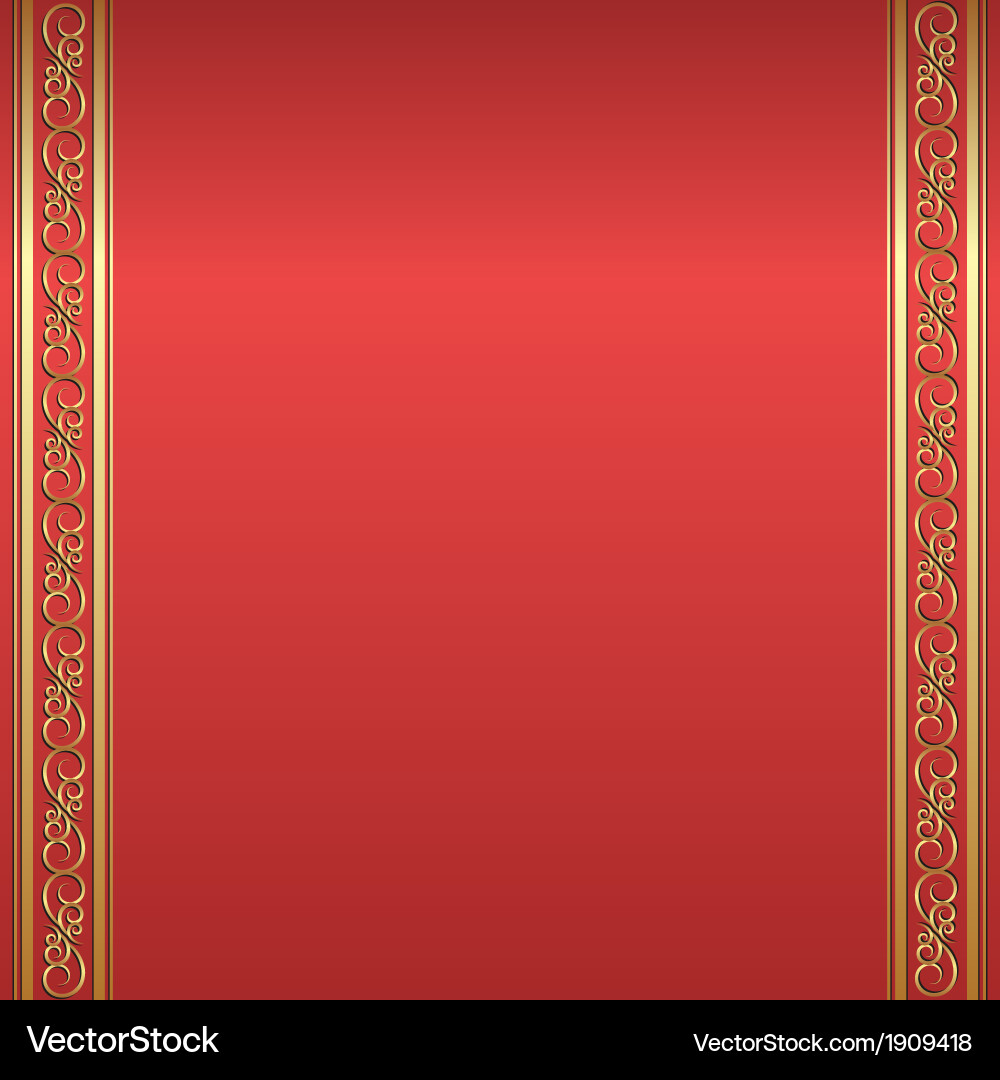 Red Ornate Background Royalty Free Vector Image