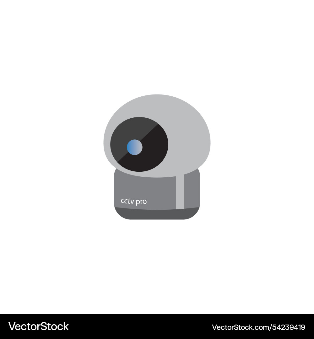 Cctv camera logo icon design technology Royalty Free Vector
