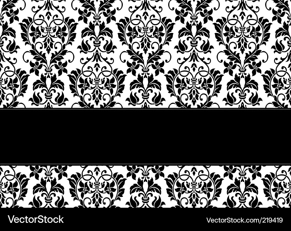 Ornate Floral Scroll Pattern Royalty Free Vector Image