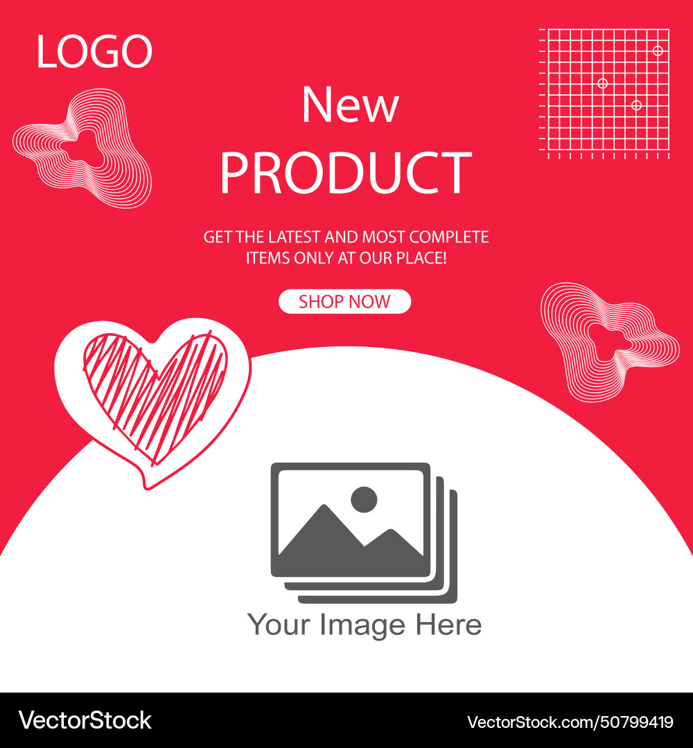 Social media ad post Royalty Free Vector Image