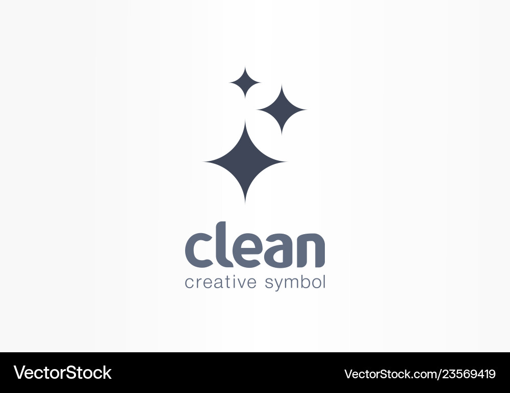 Sparkle star fresh creative symbol concept Vector Image
