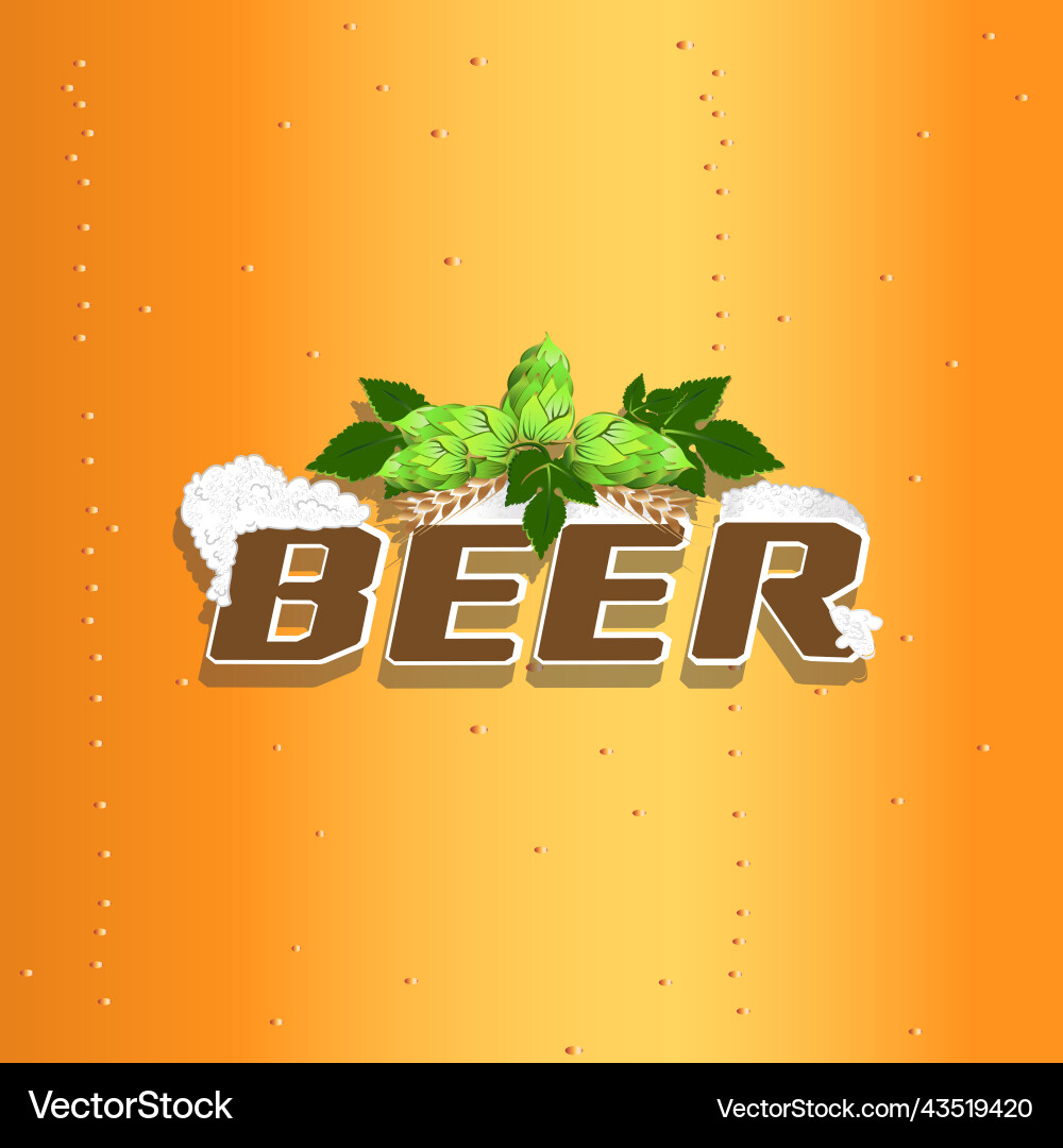 Beer label free Royalty Free Vector Image - VectorStock