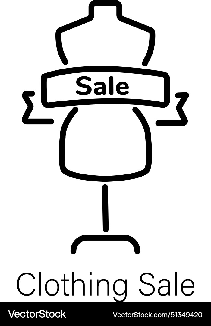 Clothing sale Royalty Free Vector Image - VectorStock
