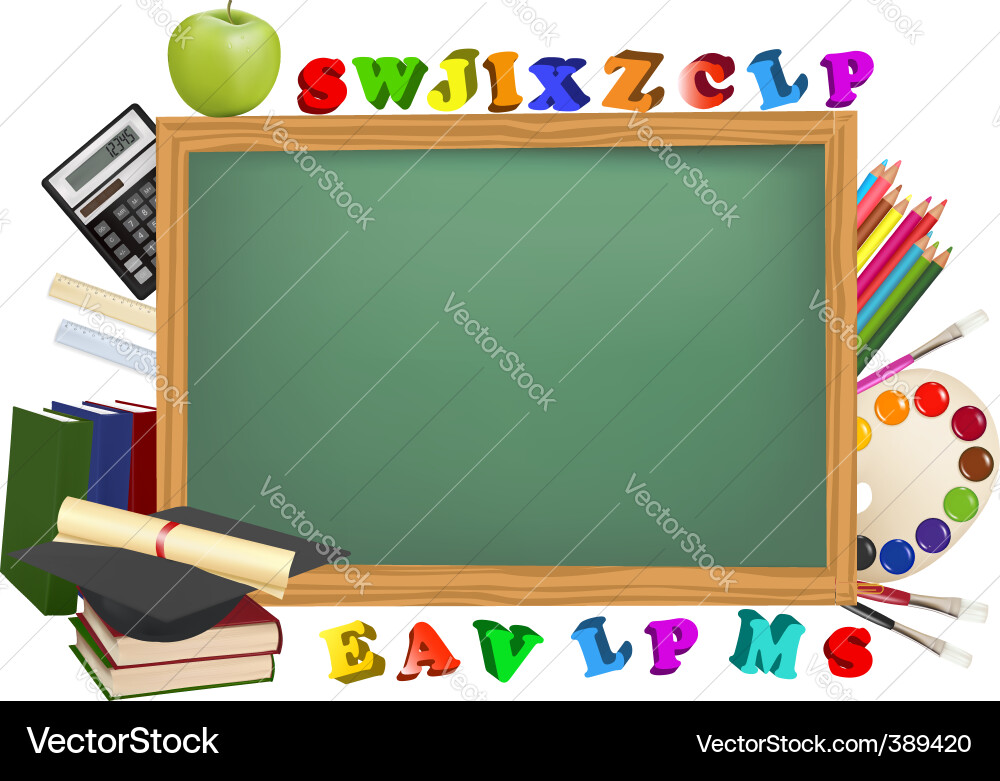 Green board Royalty Free Vector Image - VectorStock