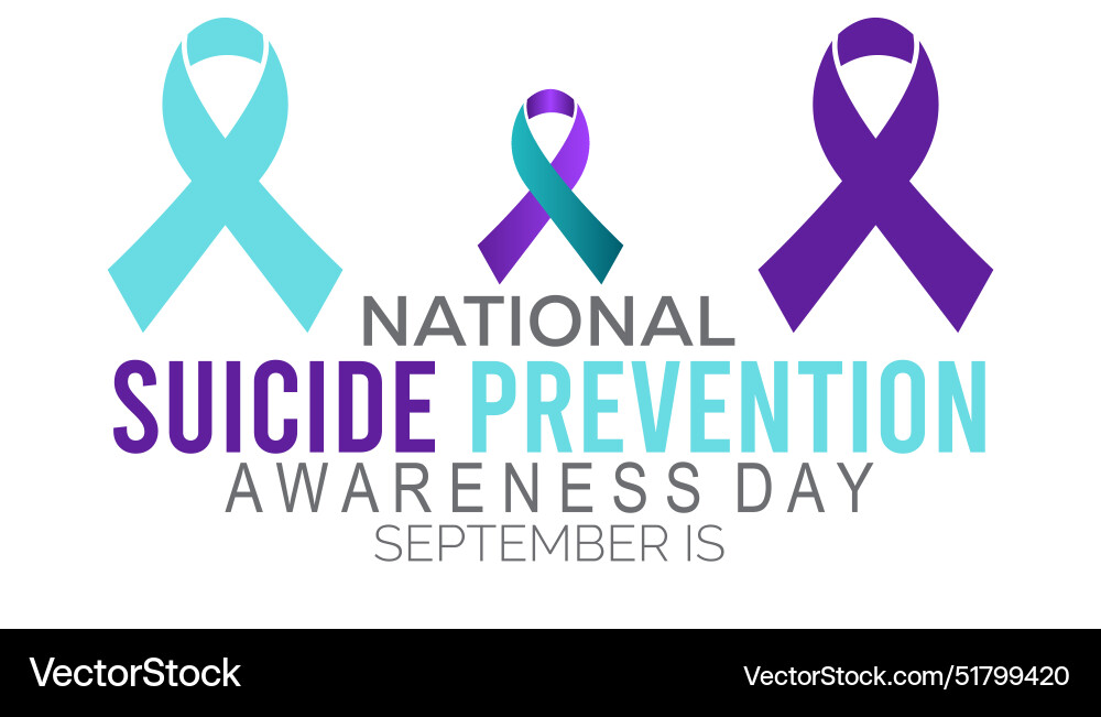 National suicide prevention month Royalty Free Vector Image