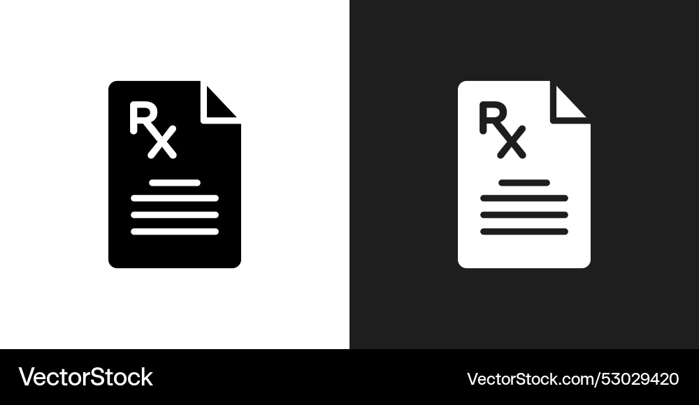 Rx icon logo set Royalty Free Vector Image - VectorStock