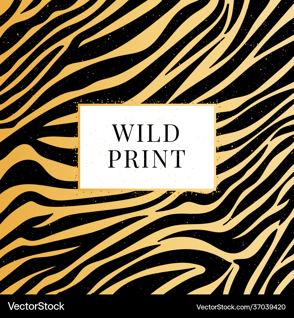 Seamless zebra pattern wild Royalty Free Vector Image