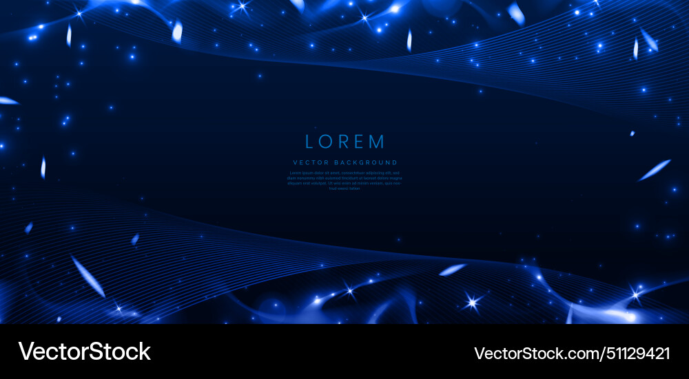 Abstract lighting effect dot neon blue light Vector Image