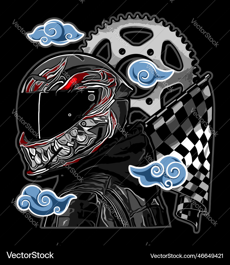 Biker art Royalty Free Vector Image - VectorStock
