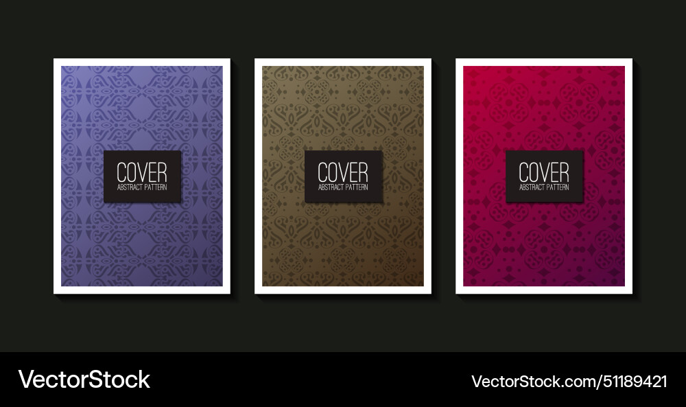 Colorful abstract pattern cover design Royalty Free Vector