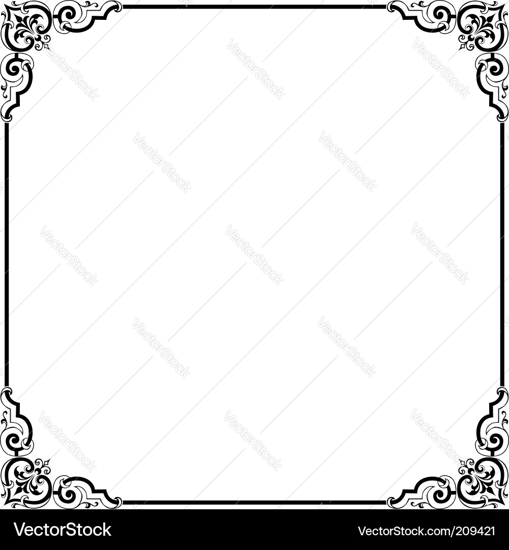 Decorative Frame Royalty Free Vector Image - VectorStock