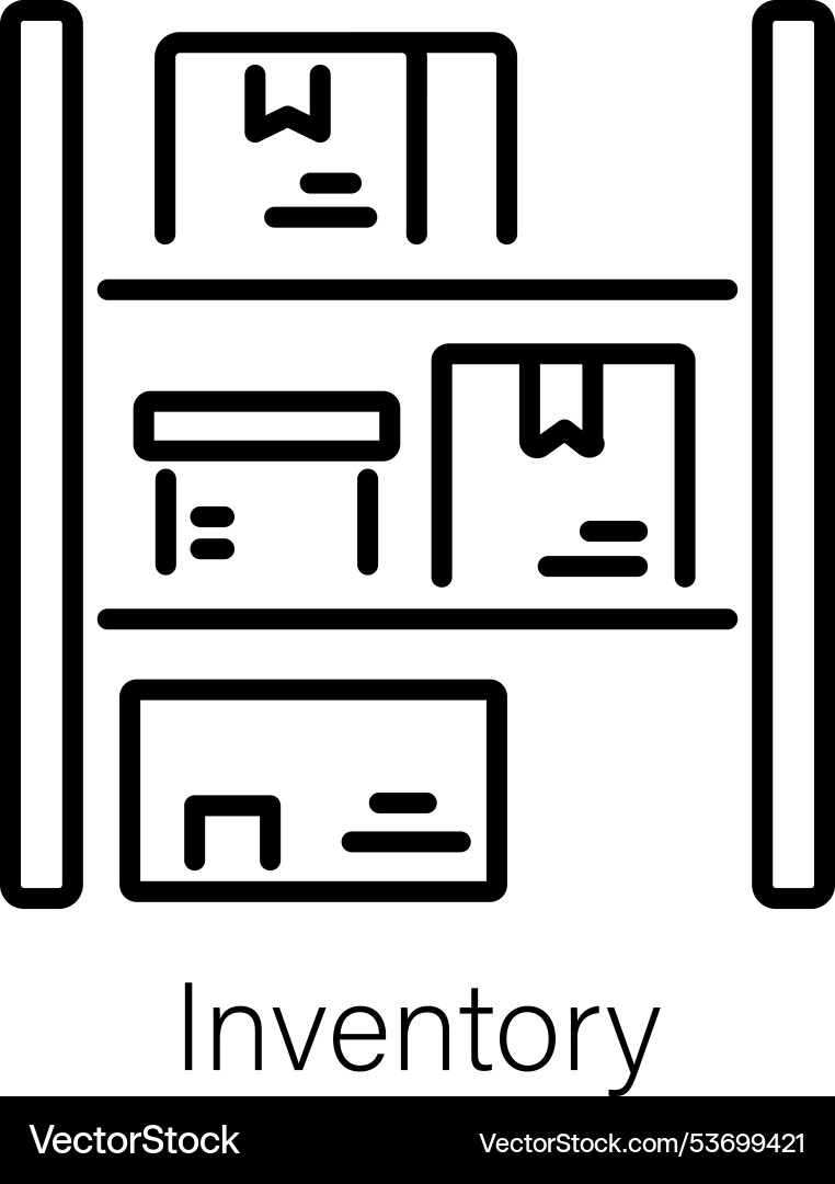 Inventory Royalty Free Vector Image - VectorStock