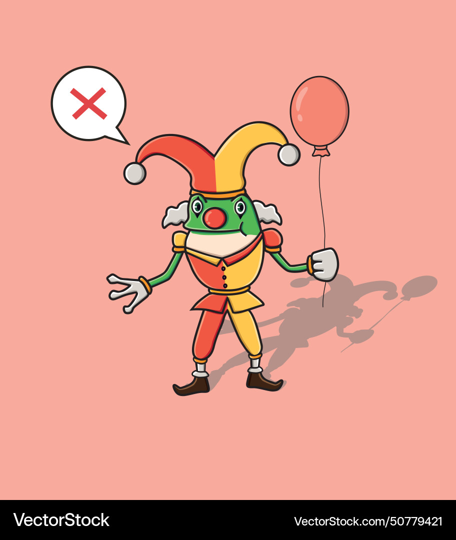 Jester frog Royalty Free Vector Image - VectorStock