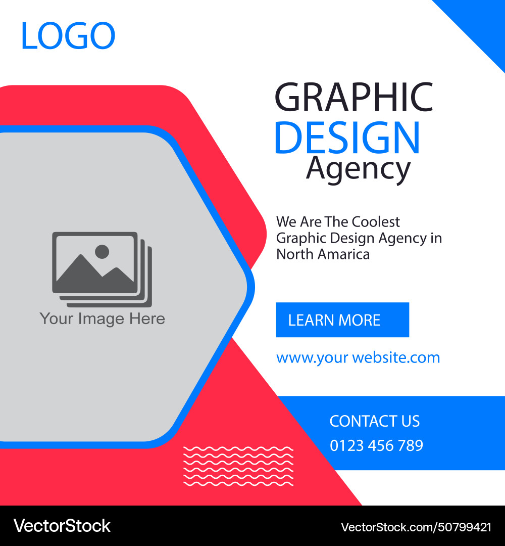 Social media ad post Royalty Free Vector Image