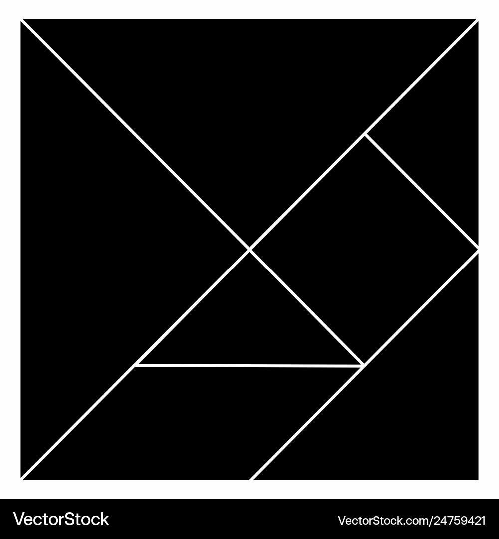 Tangram pieces Royalty Free Vector Image - VectorStock