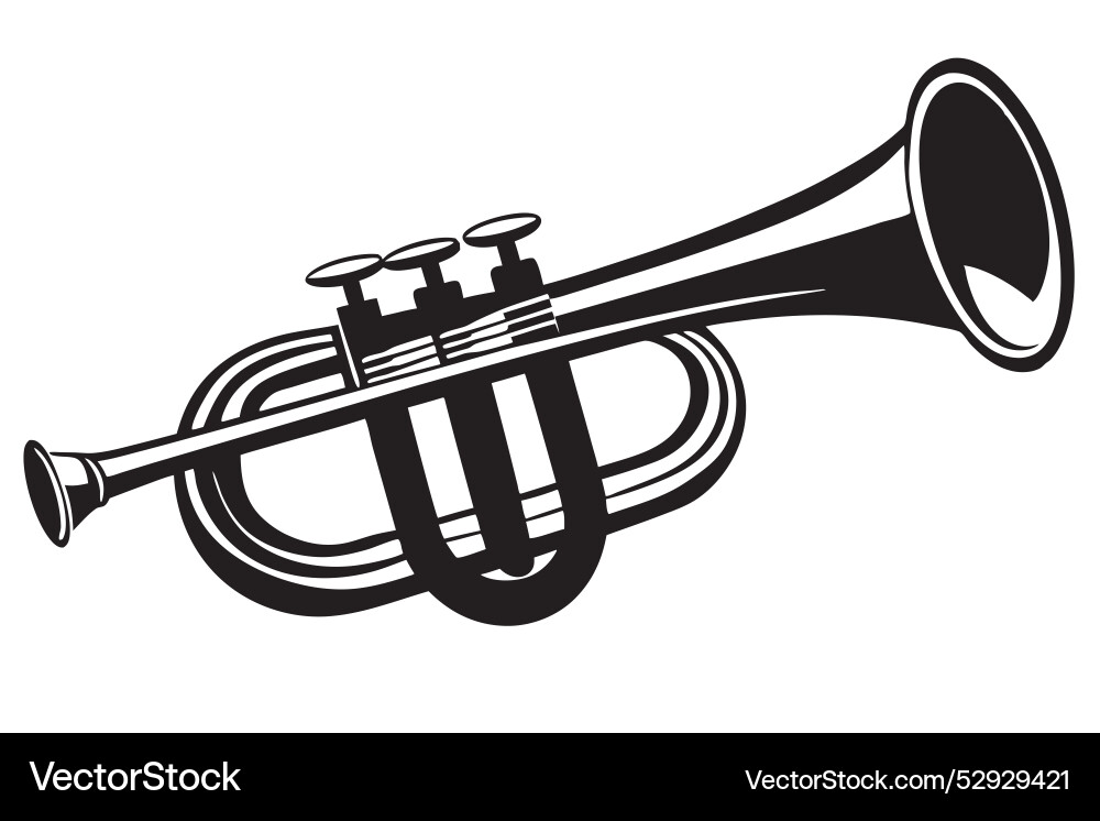 Trumpet design Royalty Free Vector Image - VectorStock