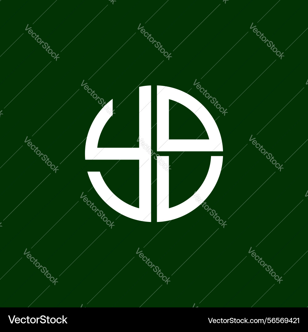 Yov logo icon monogram letter Royalty Free Vector Image
