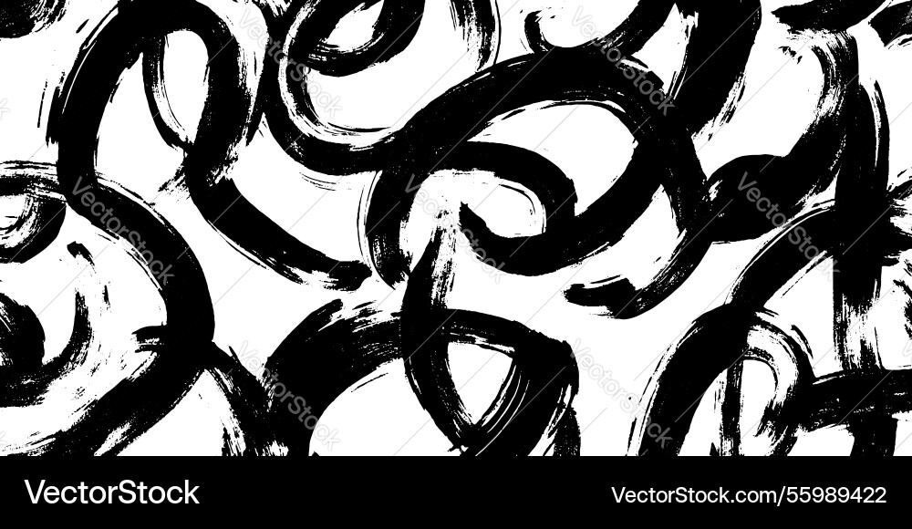 Dynamic black and white abstract pattern Vector Image