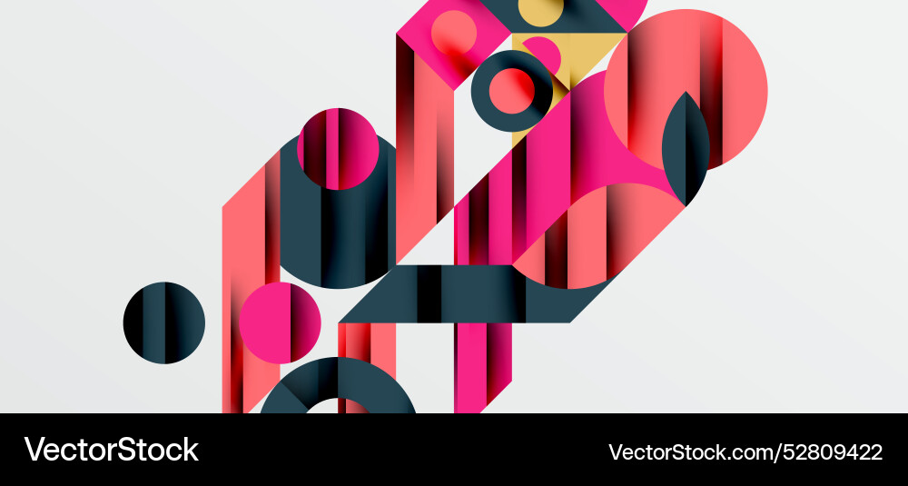 Geometric neo patterns abstract background Vector Image