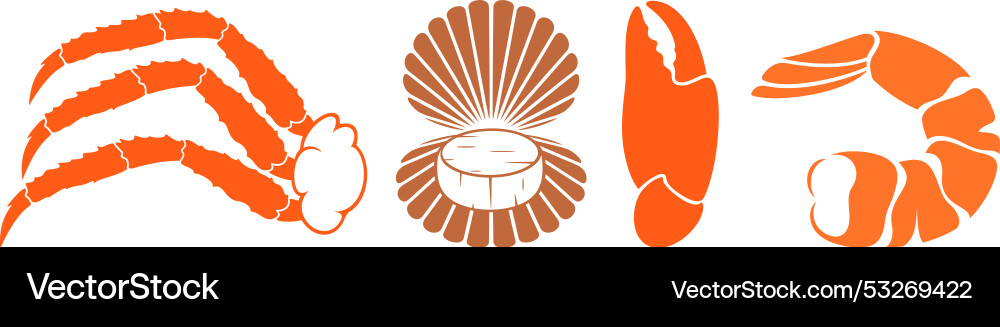 Seafood Royalty Free Vector Image - VectorStock