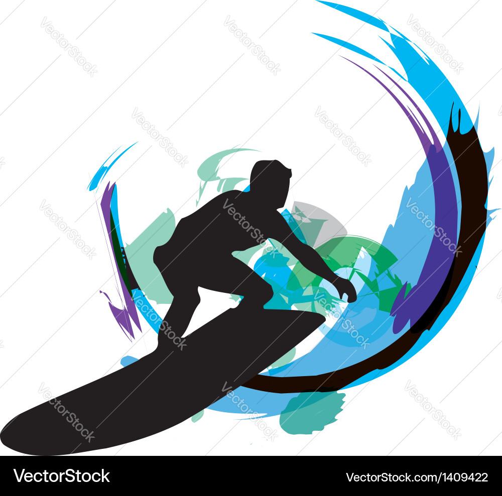 Surfer Royalty Free Vector Image - VectorStock