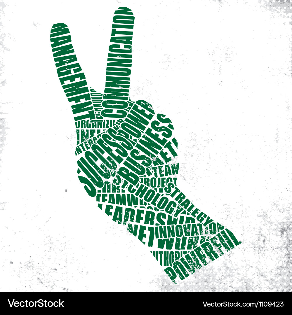 Gestures of the words Royalty Free Vector Image