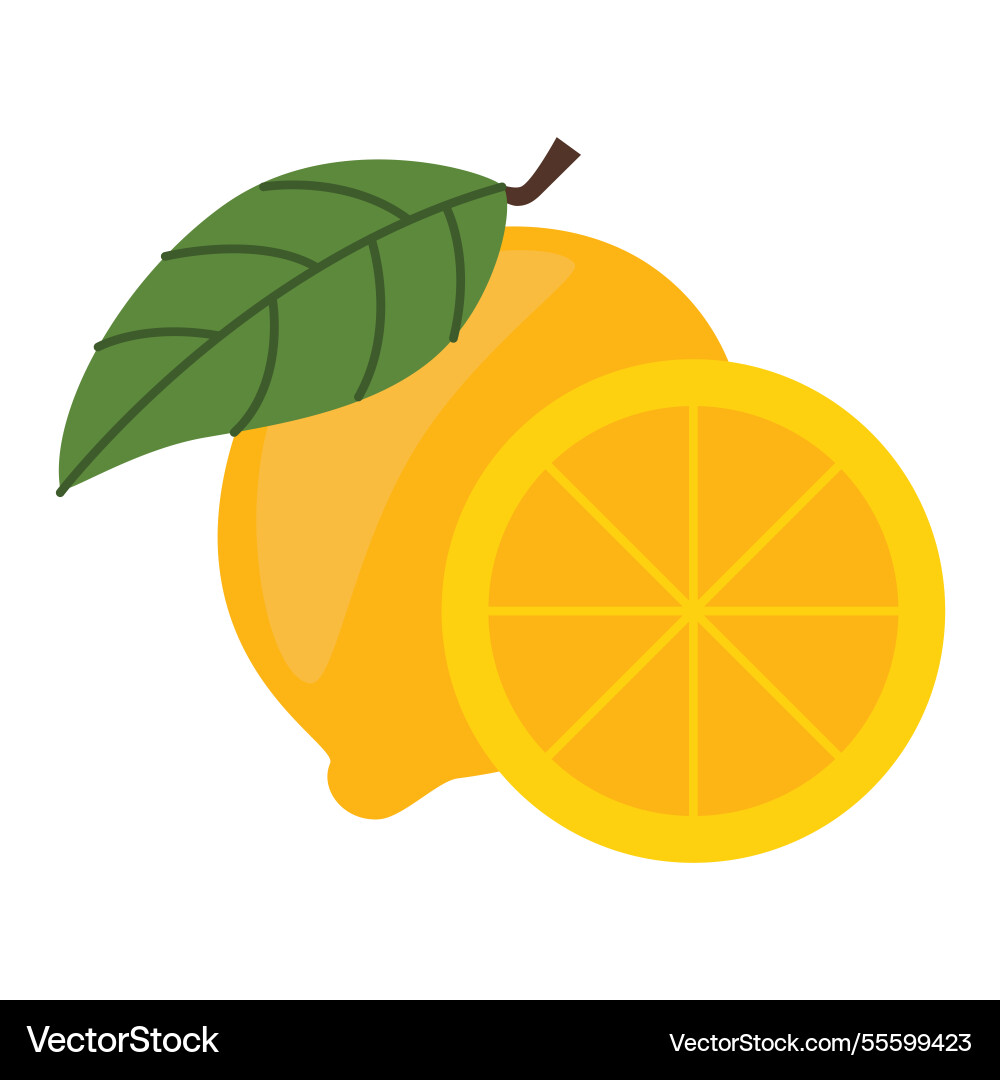Lemon clip art lemons clip art lemon citrus icon Vector Image