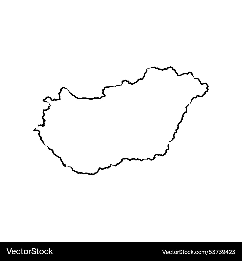 Map of hungary concept Royalty Free Vector Image