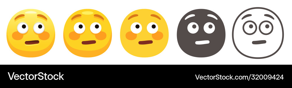 Embarrassed Emoji Flushed Face Emoji 😳