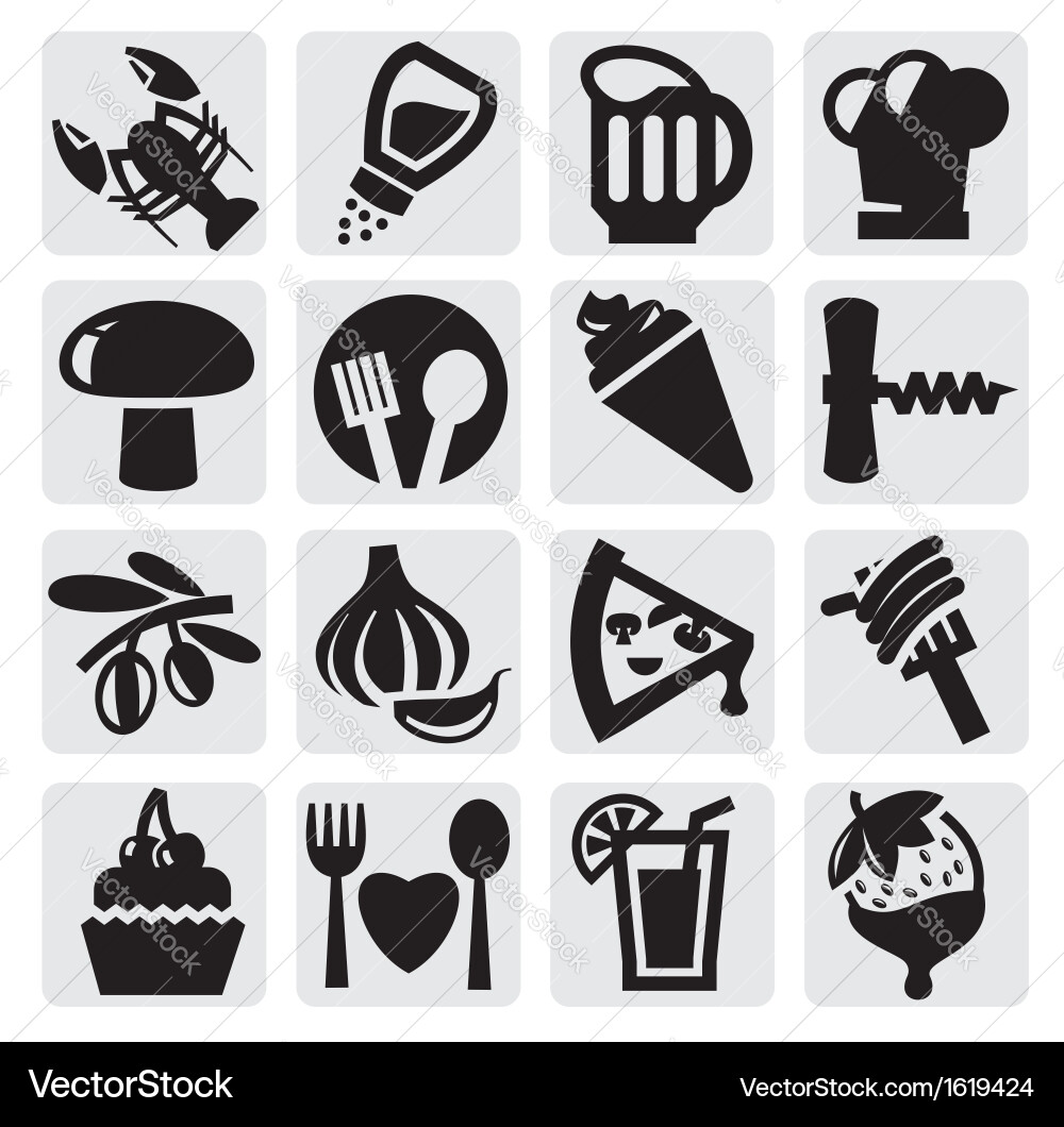 Kitchen set Royalty Free Vector Image - VectorStock
