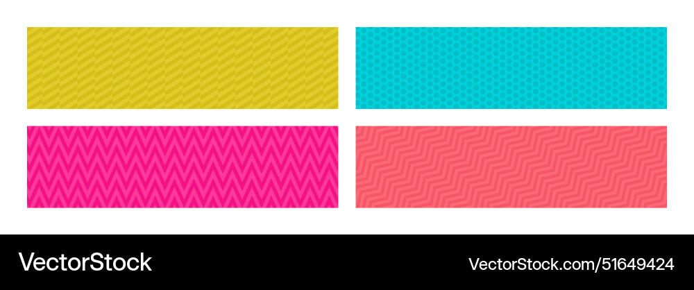 Set of simple abstract banner Royalty Free Vector Image