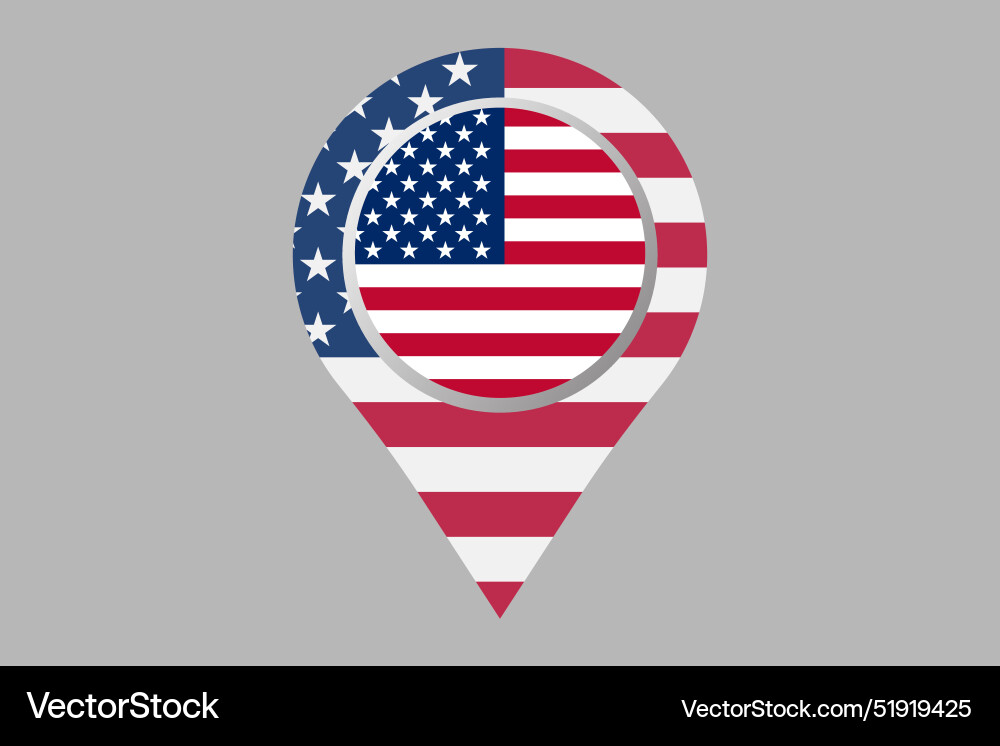 American location sign Royalty Free Vector Image