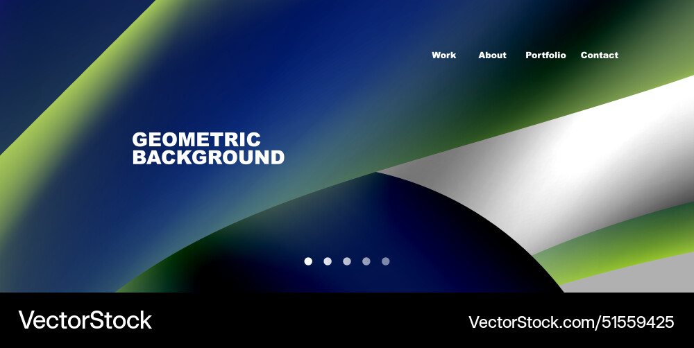 Dynamic flowing shapes concept design composition Vector Image