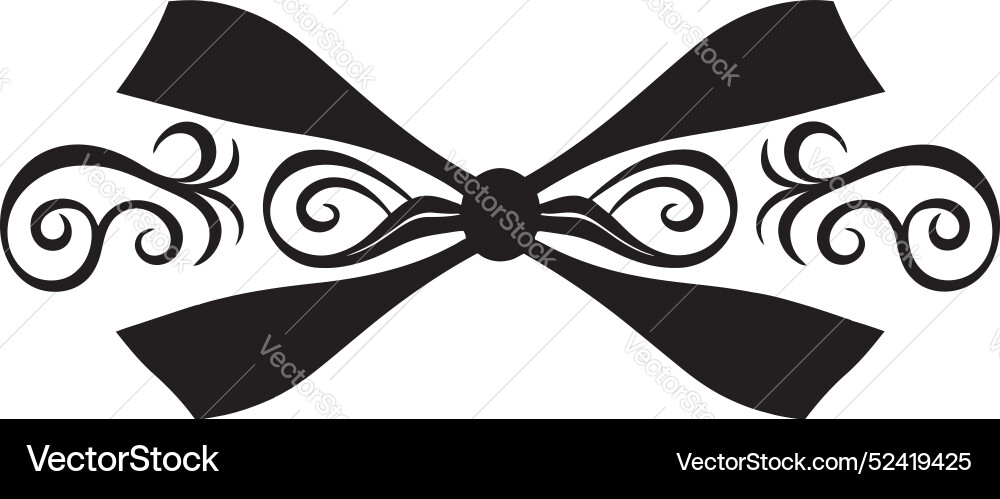 Exquisite ribbon patterns decorative icon design Vector Image
