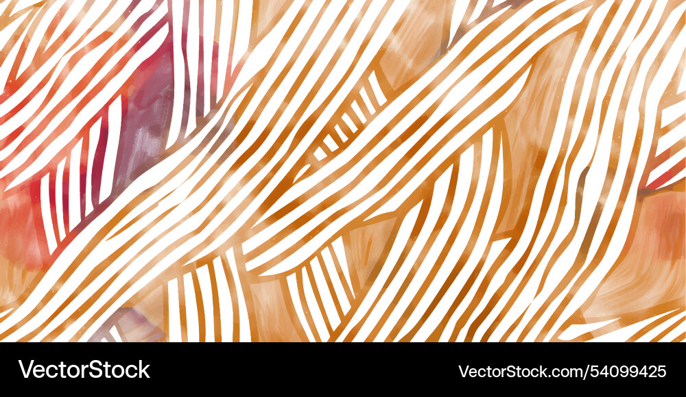 Hand drawn abstract line art background Royalty Free Vector