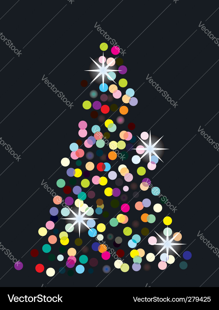 Holiday tree Royalty Free Vector Image - VectorStock